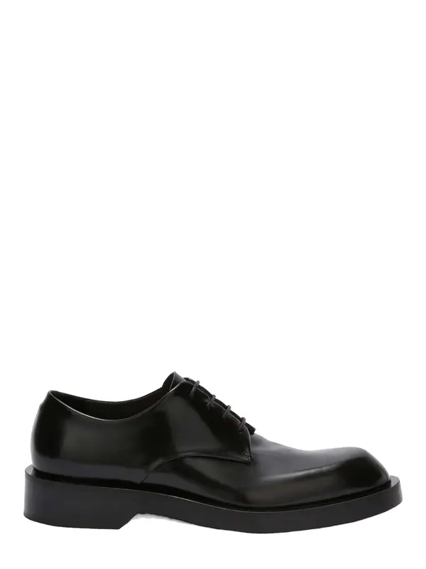 JIL SANDER Leather Lace-up Shoes - Black