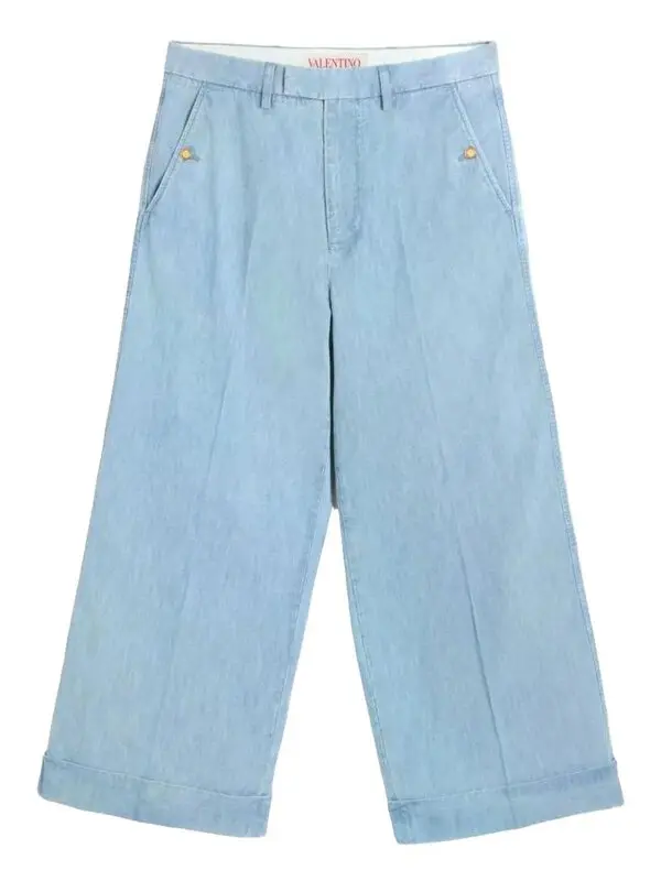 Valentino Garavani Cuffed Jeans - Blue