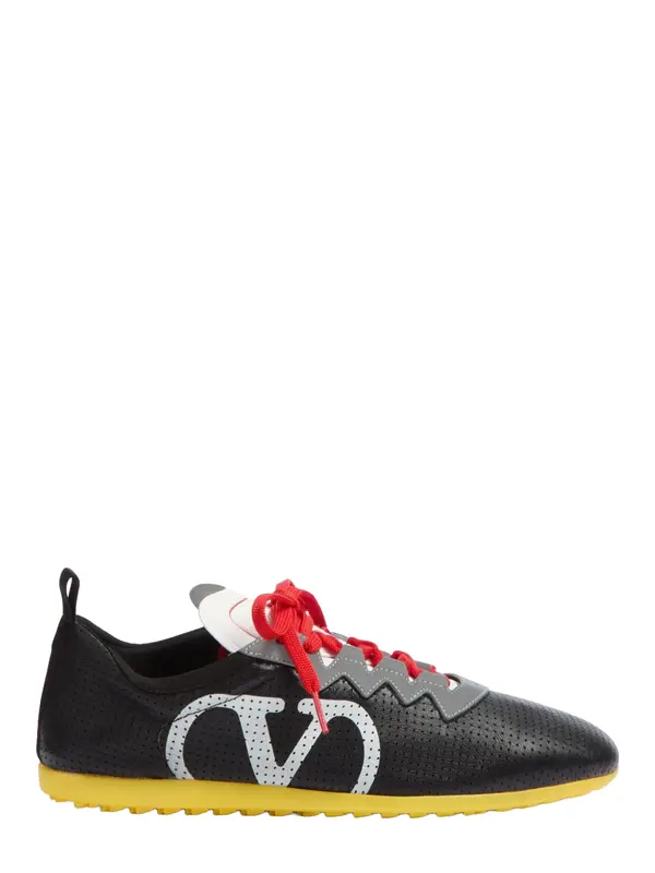 Valentino Garavani Chromathon Perforated Sneakers - Black