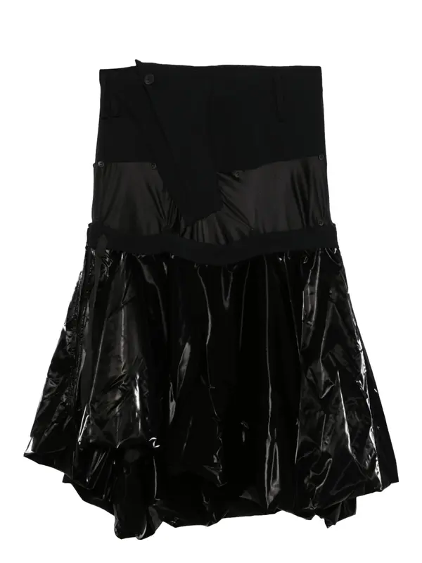 Ottolinger Layered Balloon Midi Skirt - Black
