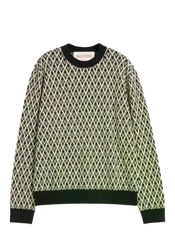 Valentino Garavani Jacquard Sweater - Black