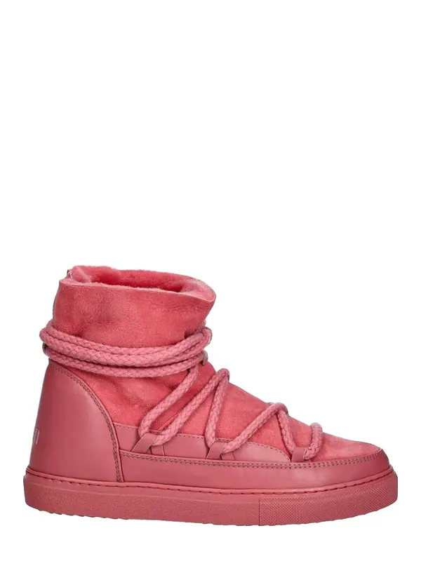Inuikii Leather Lace-up Boots - Pink