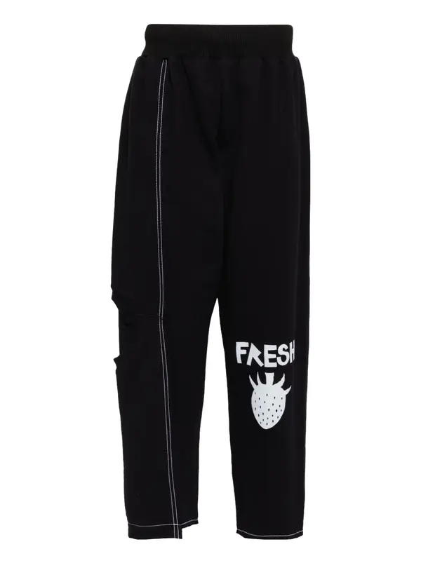 WESTFALL Graphic-print Trousers - Black