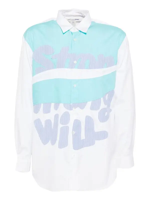 Comme Des Garçons Patchwork Shirt - White