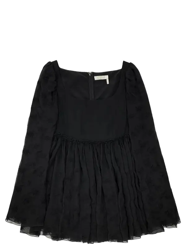 Chloé Embroidered Mini Dress - Black
