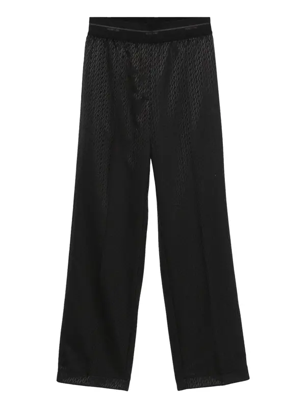 Helmut Lang Logo-jacquard Trousers - Black