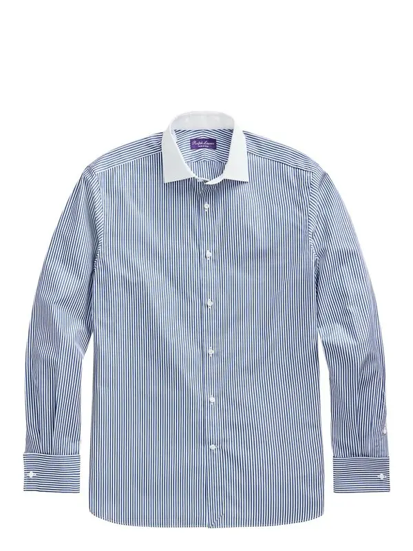 Ralph Lauren Purple Label Bengal-striped Shirt - Blue
