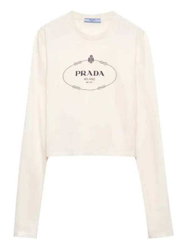 トップス 2006 PRADA graphic long sleeve T shirt Prada Long Sleeve T-shirts For Women | Editorialist