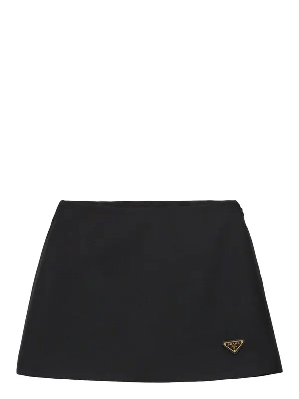 Prada Tricotine Miniskirt - Black