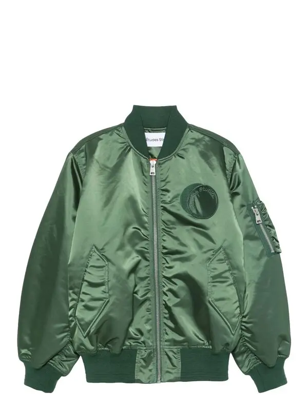 Études Studio Logo-patch Bomber Jacket - Green