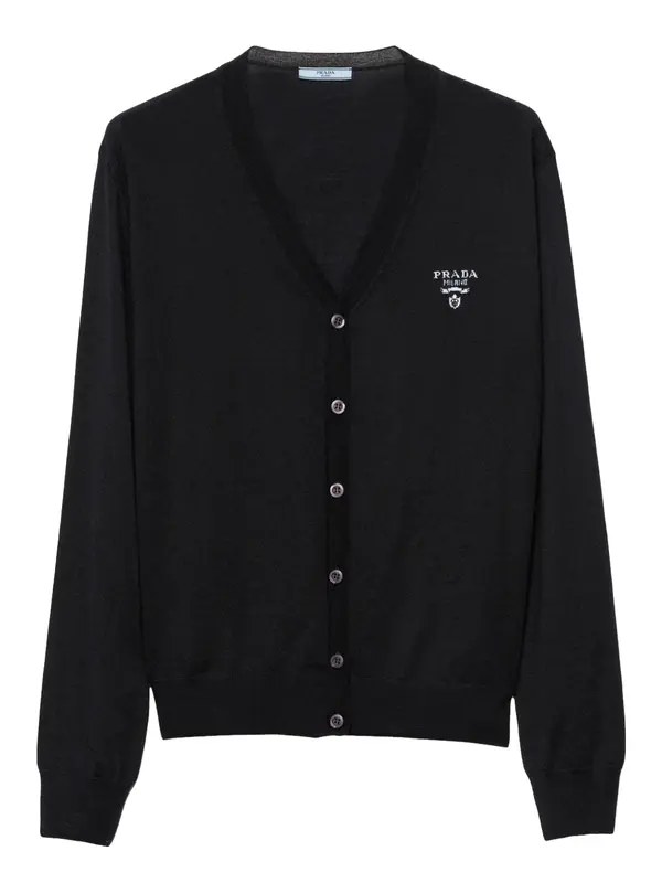 Prada Cashmere Cardigan - Black