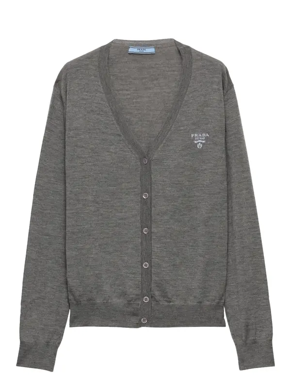 Prada Cashmere Cardigan - Grey