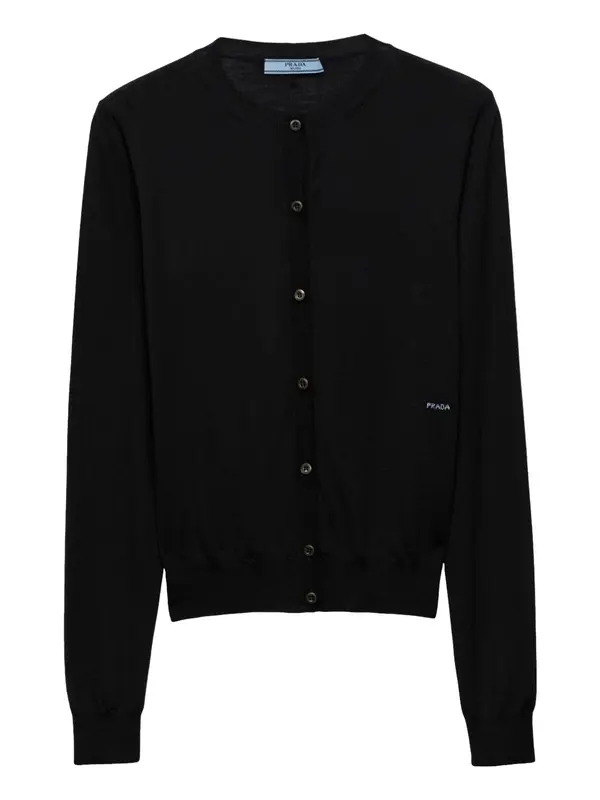 Prada Wool Cardigan - Black