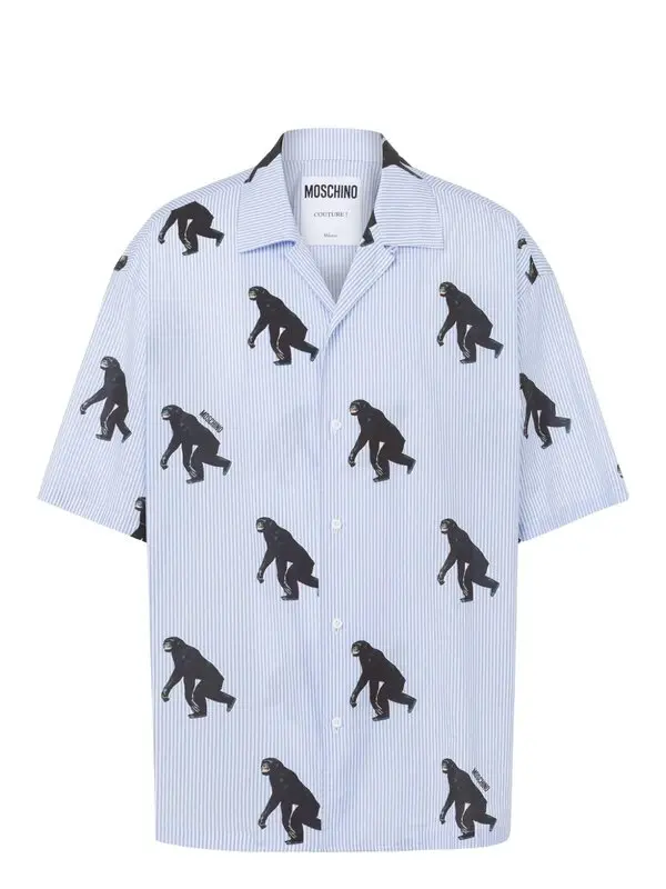 Moschino Graphic-print Shirt - Blue