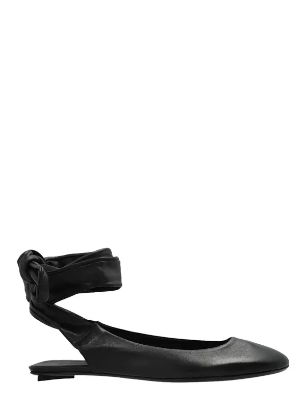 Attico Cloe Ballet Flats - Black
