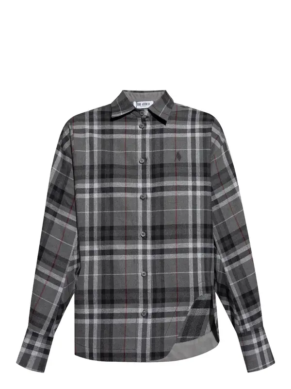 Attico Checked Shirt - Grey