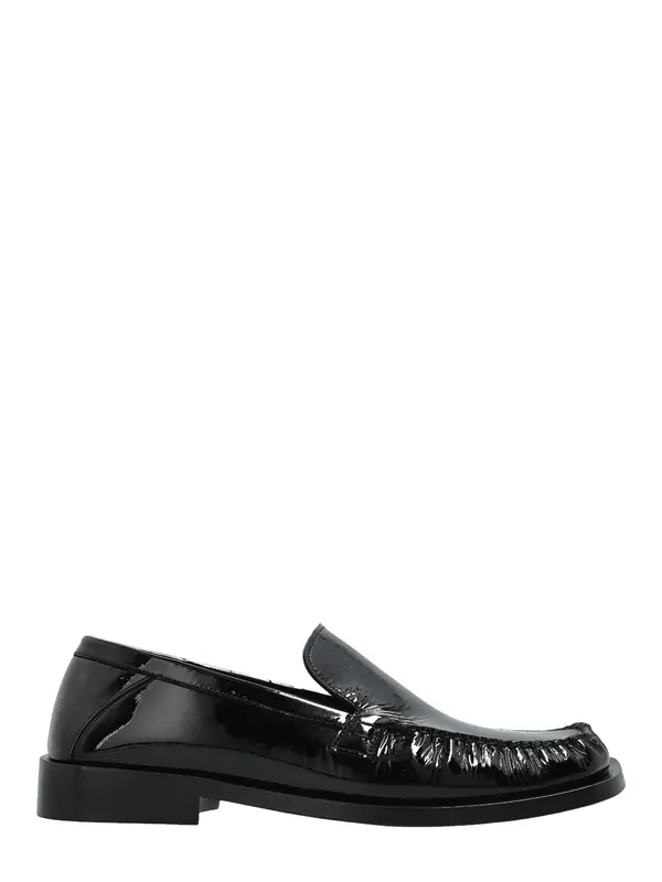 Attico Leather Loafers - Black