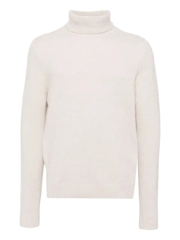 John Smedley Roll-neck Jumper - Neutrals