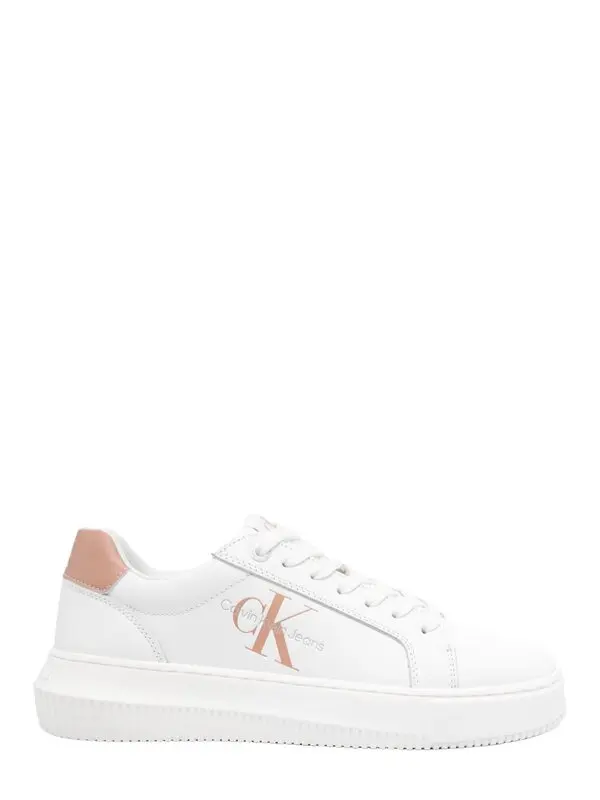 Calvin Klein Monogram Logo Sneakers - White