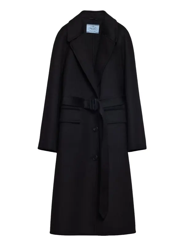 Prada Single-breasted Coat - Black