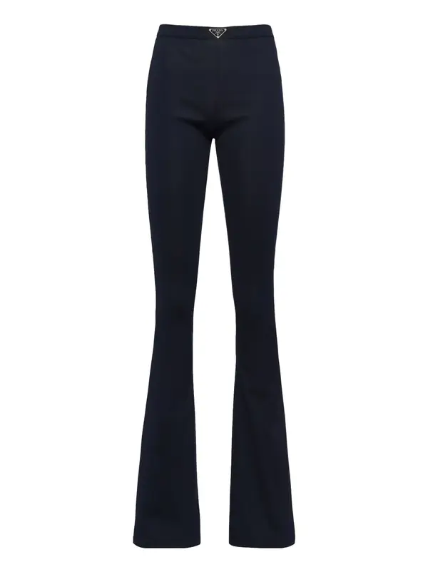 Prada Ribbed Trousers - Blue