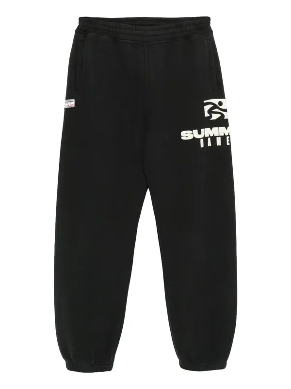 SUMMER GAMES Logo-print Track Pants - Black