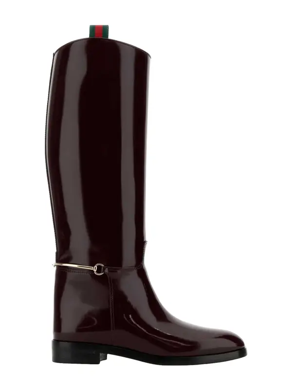 Gucci Horsebit Boots - Red