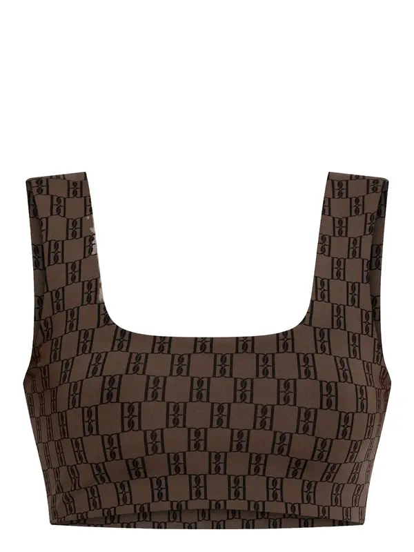 BY MALENE BIRGER Logo-jacquard Top - Brown