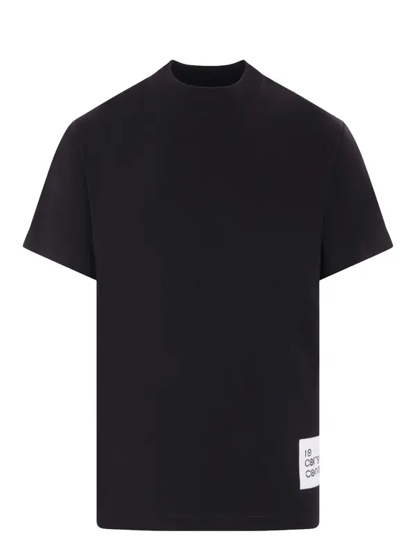 10 CORSO COMO Logo-patch Cotton T-shirt - Black