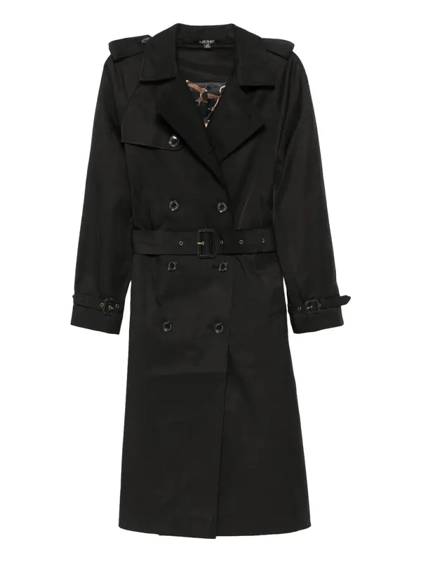 Ralph Lauren Double-breasted Trench Coat - Black