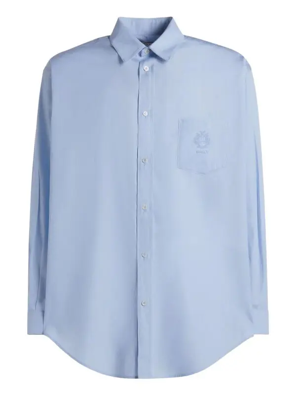 Bally Cotton Long-sleeve Shirt - Blue