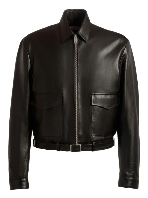 Bally Leather Jacket - Black