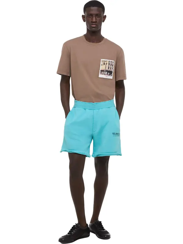 Helmut Lang Postcard Shorts - Teal