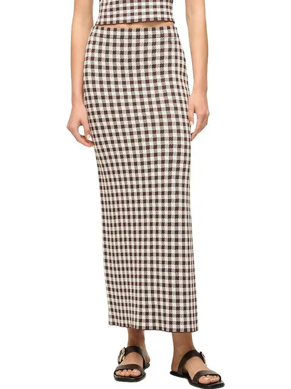 Staud Karina Maxi Skirt - Dark Chocolate