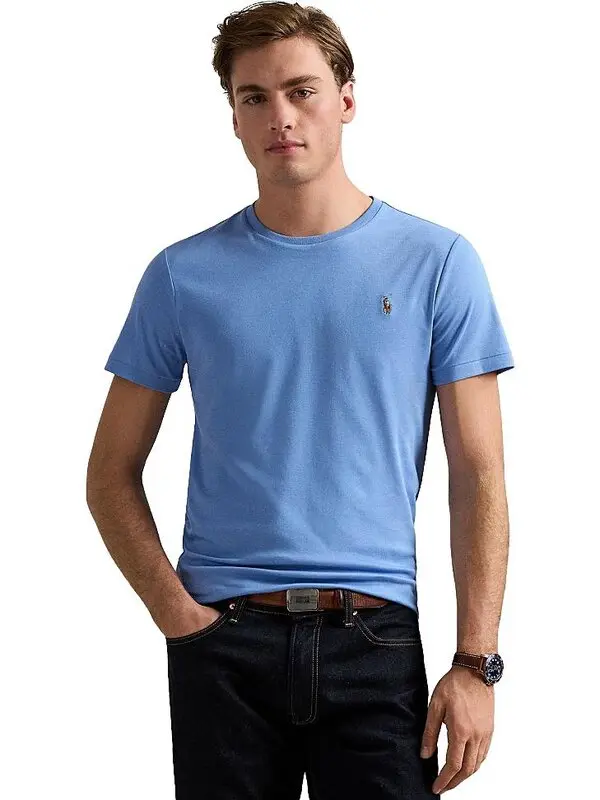 Polo Ralph Lauren Custom Slim Fit Tee - Sky Blue