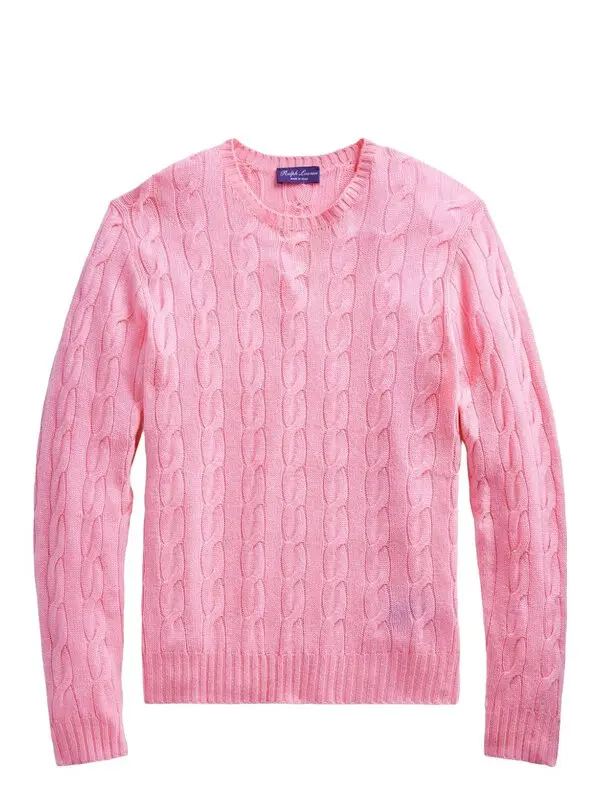 Ralph Lauren Purple Label Cable-knit Cashmere Sweater - Pink