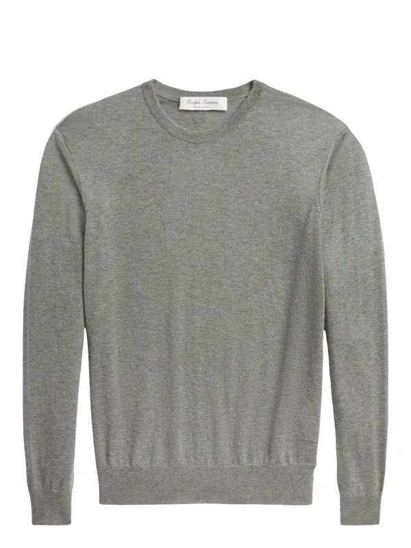 Ralph Lauren Purple Label Jersey-knit Cashmere Pullover - Grey