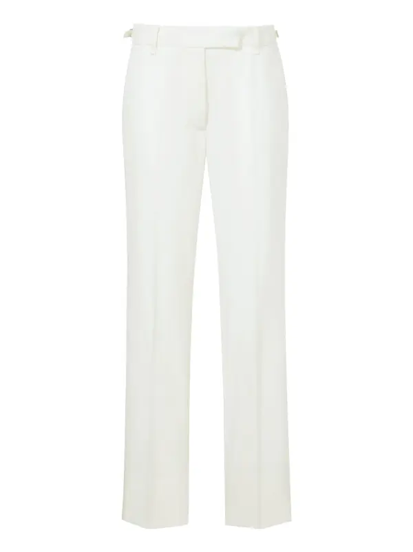 Proenza Schouler Wool Tailored Trousers - White