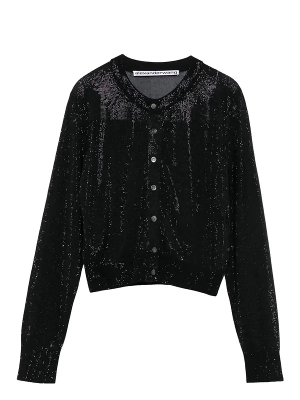 Alexander Wang Cropped Cardigan - Black