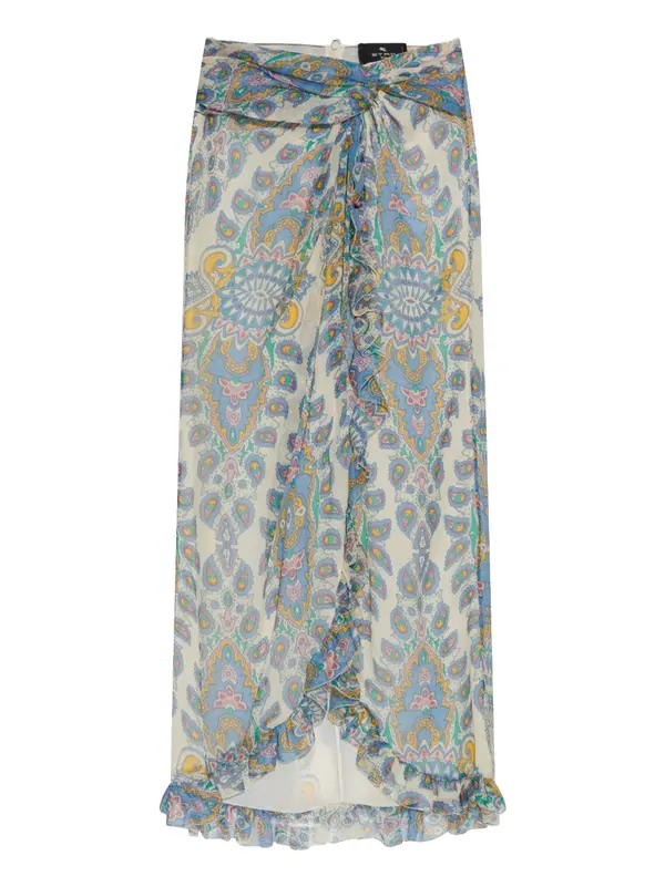 Etro Silk Skirt - Neutrals