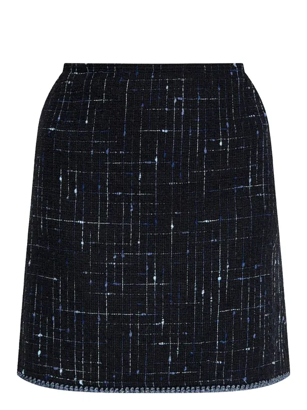 Etro High-waisted Tweed Skirt - Blue