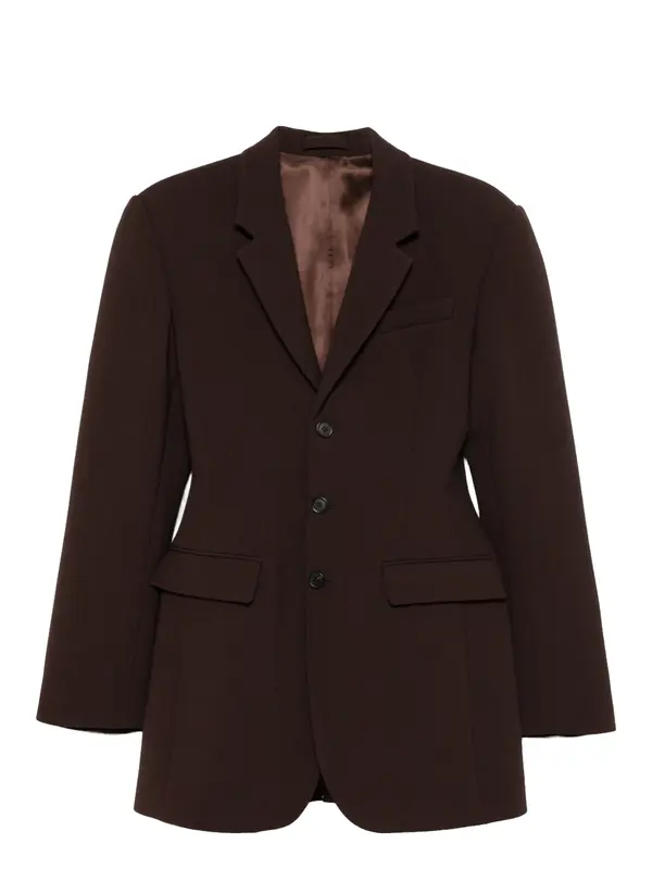 Wardrobe.NYC Longline Blazer - Brown