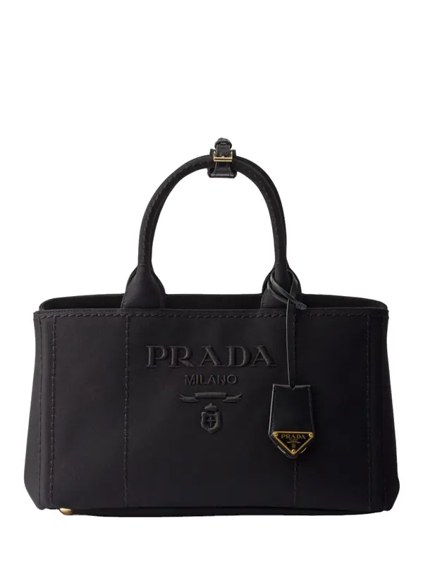 Prada Large Jardinière Tote Bag - Black