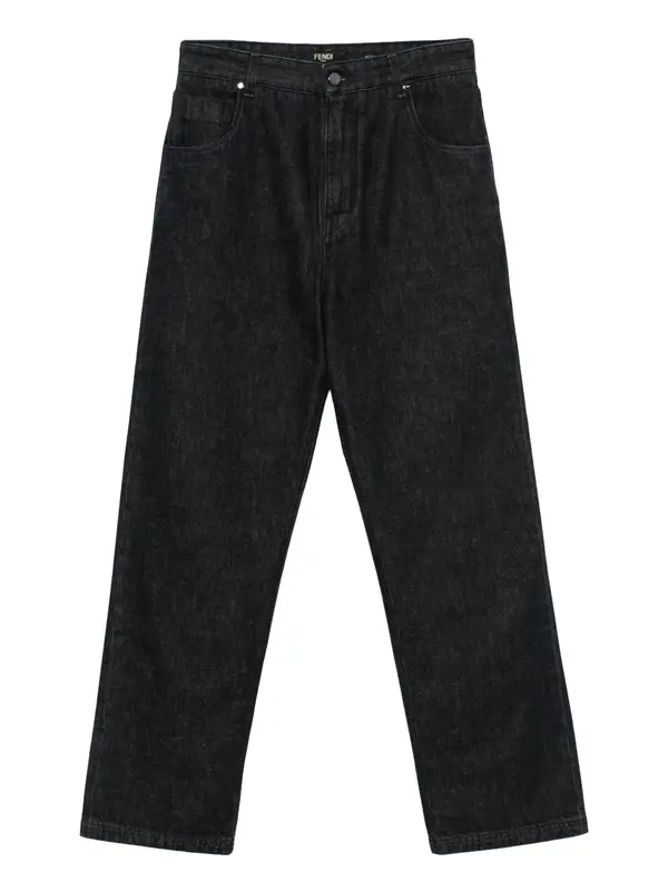 Fendi Straight-leg Jeans - Black