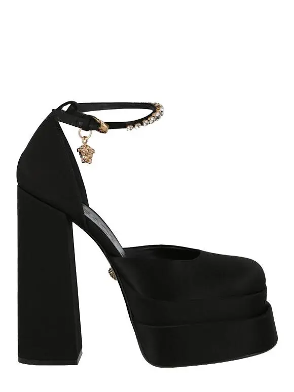 Versace Medusa Aevitas Platform Pumps - Black