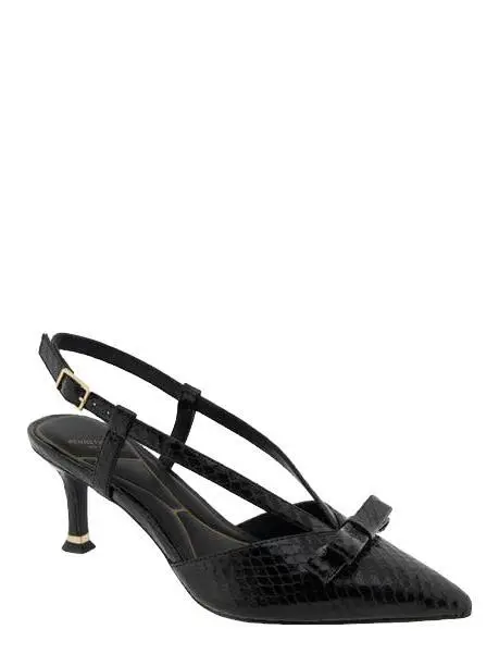 KENNETH COLE Umayra Slingback Pumps - Black Snake