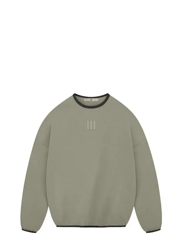 Fear Of God Athletics Suede Fleece Crewneck Sweatshirt - Clay