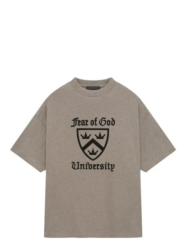 Fear Of God Essentials Heavy Crewneck Sweatshirt Tee Shirt - Heather Gray