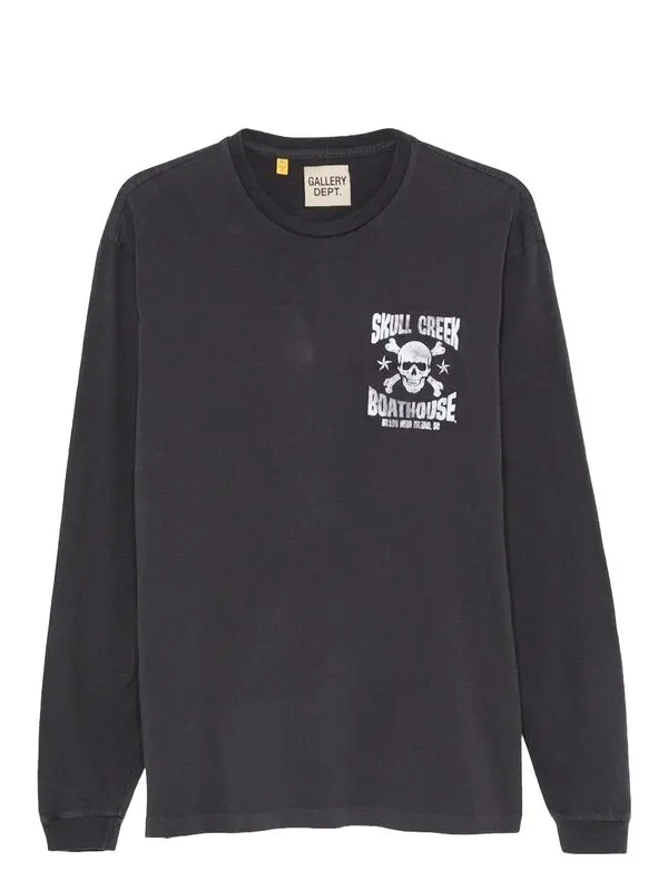 GALLERY DEPT. Skull Creek Long Sleeve T-shirt - Vintage Black