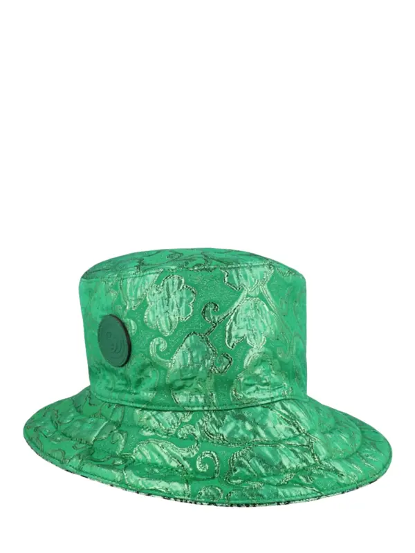 Gucci Metallic Gg Bucket Hat - Green
